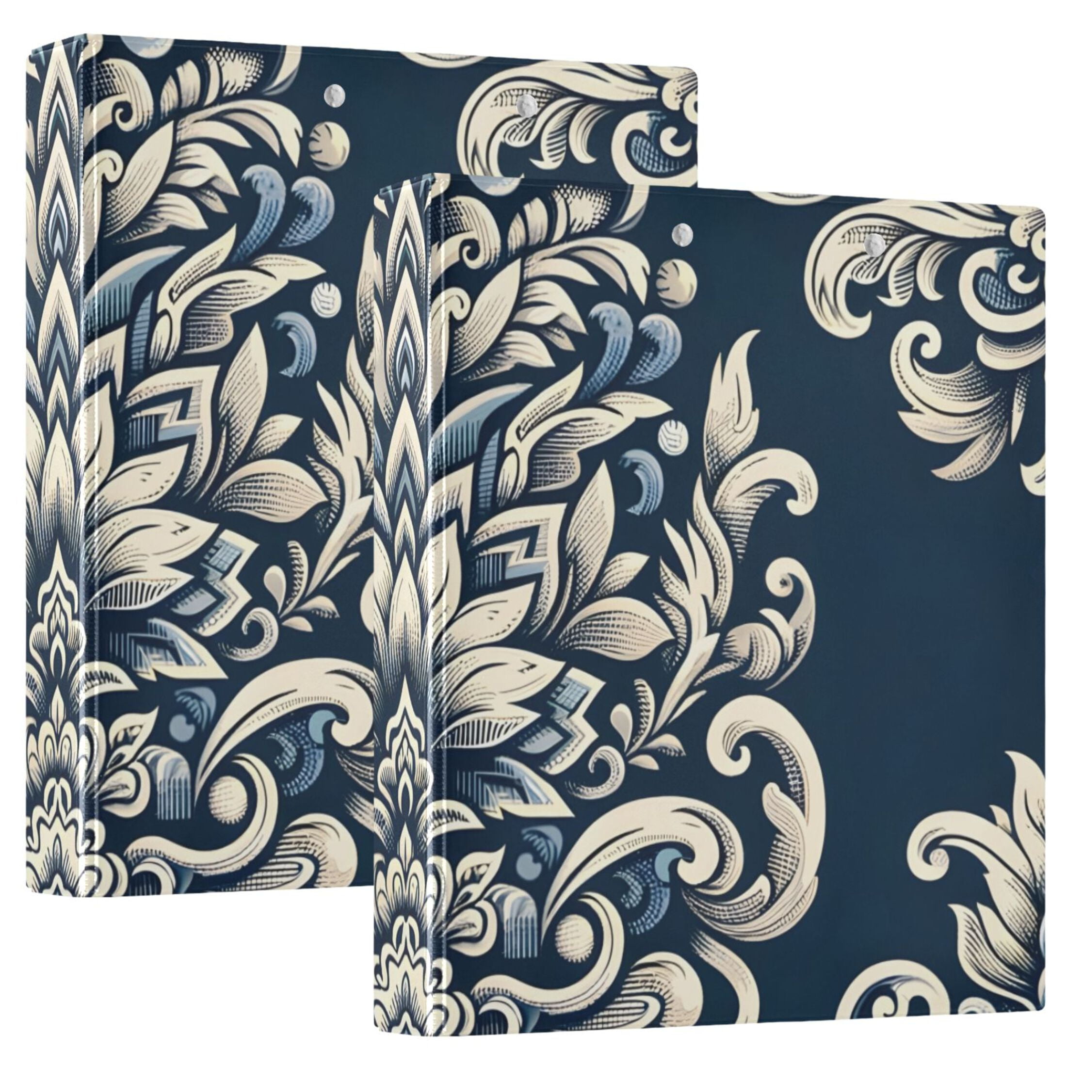 Boho Patterns Totems 3 Ring Binders 1.5 inch Hardcover File Folders ...