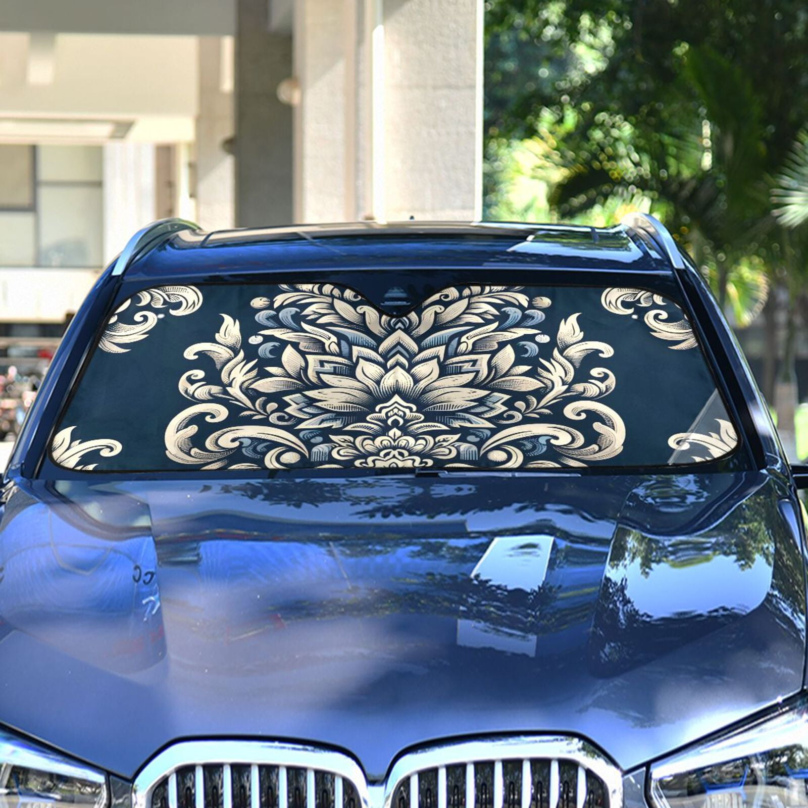 Boho Patterns Totems Automotive Front Car Windshield Sun Shade ...
