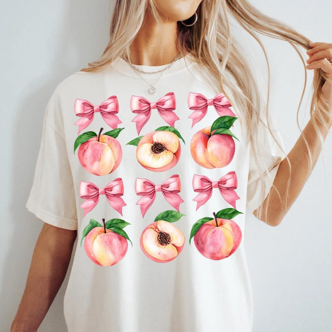 Boho Peach Coquette Png, Preppy Peach Png, Peach Festival Png, Summer ...