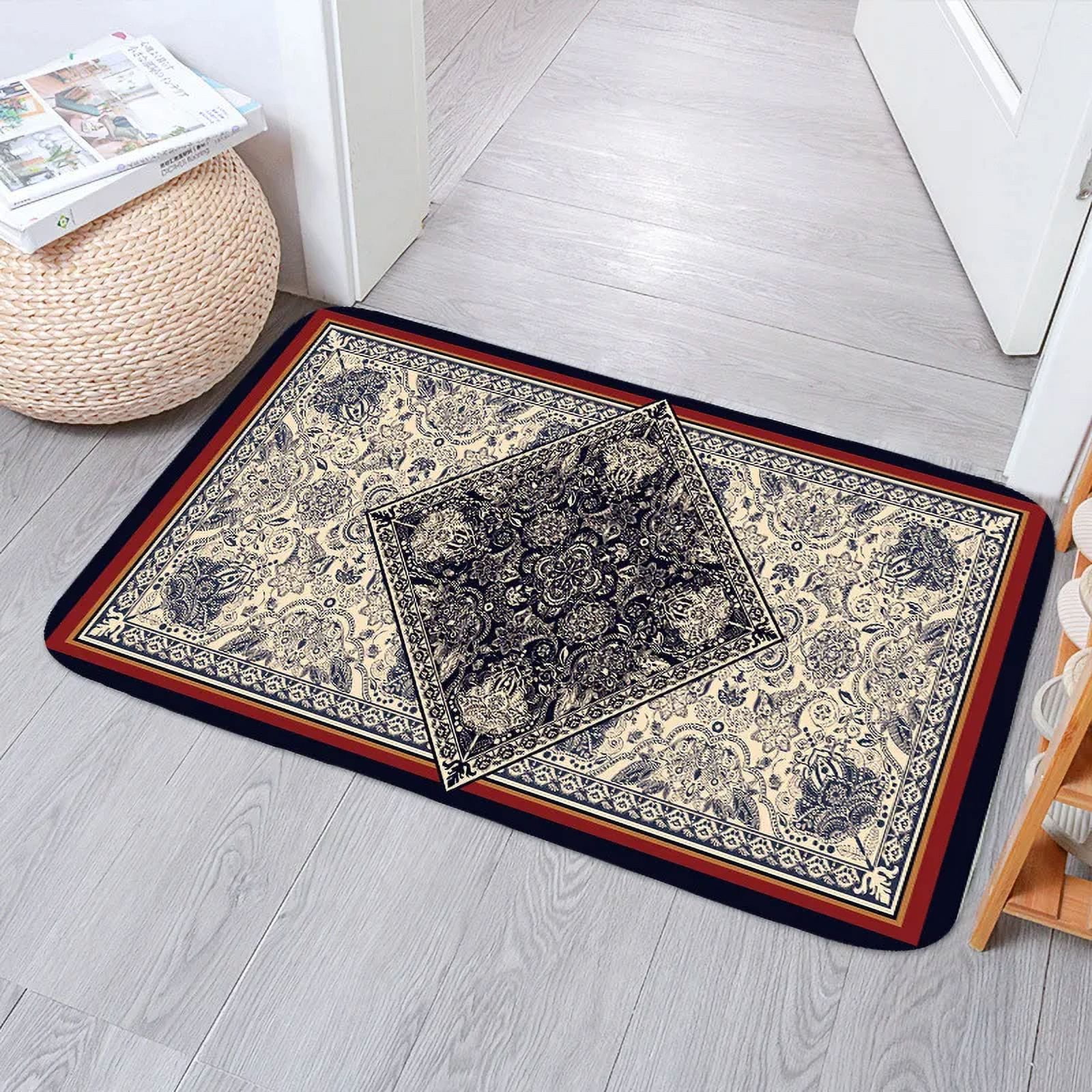 Boho Persian Rug Pattern Entrance Doormat Carpet Kitchen Bathroom Mats ...