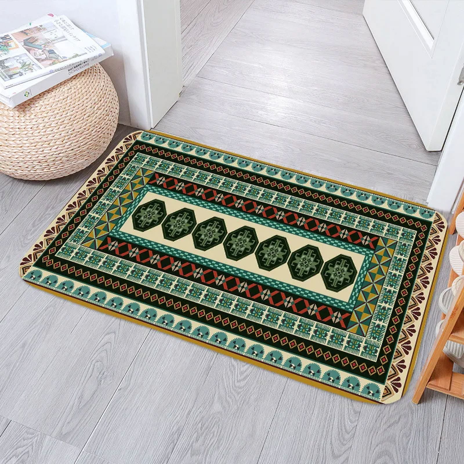 Boho Persian Rug Pattern Entrance Doormat Carpet Kitchen Bathroom Mats ...
