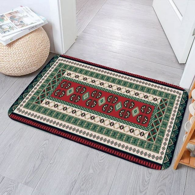 Boho Persian Rug Pattern Entrance Doormat Carpet Kitchen Bathroom Mats ...