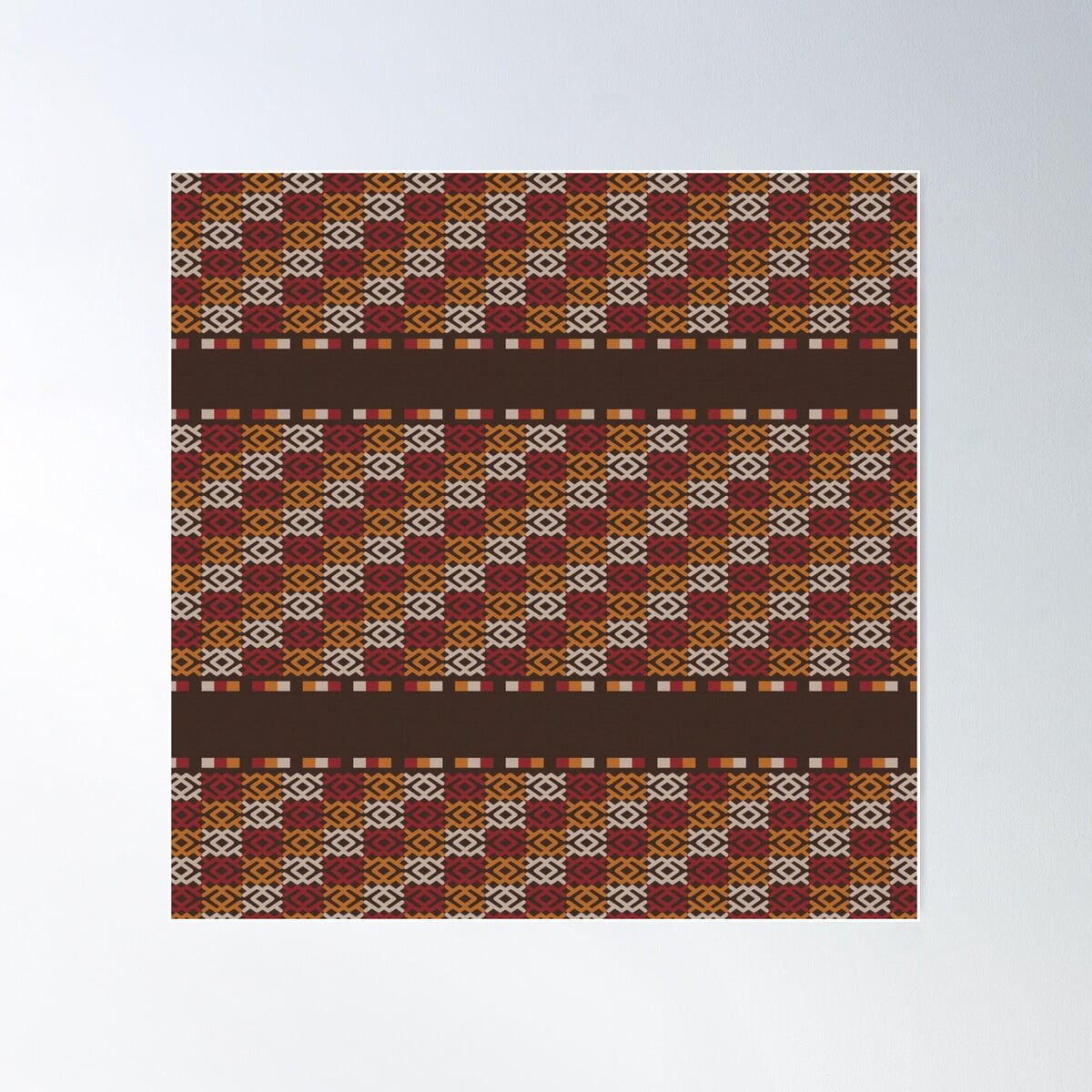 Boho Peruvian Pattern 2 Poster Wall Art, Modern Wall Decor For Living ...