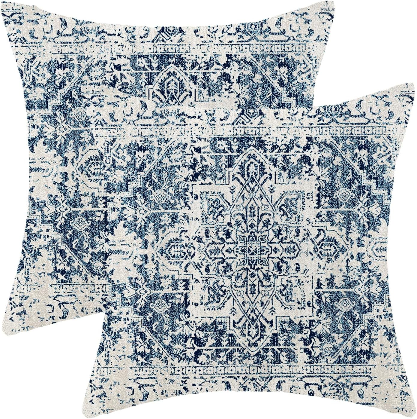 Boho Pillow Covers 18x18 Inch Set of 2,Carpet Pattern Throw Pillows ...
