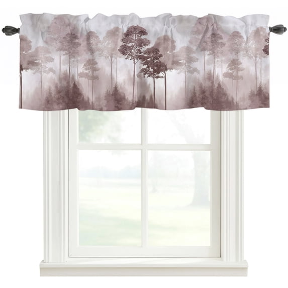 Boho Pines Valances for Windows Farmhouse Kitchen Curtains Valances Rod ...