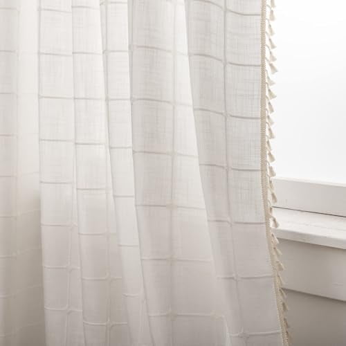 Boho Plaid Curtains 72 inch for Home Office Kitchen Nursery, Moroccan ...