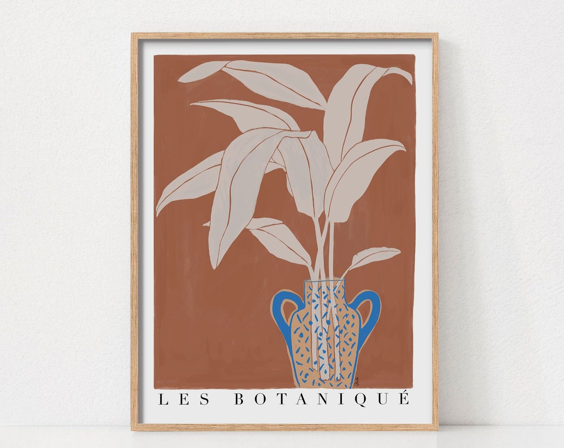 Boho Plant Wall Art, Botanical Poster, Plant Print, Art, House Plants ...