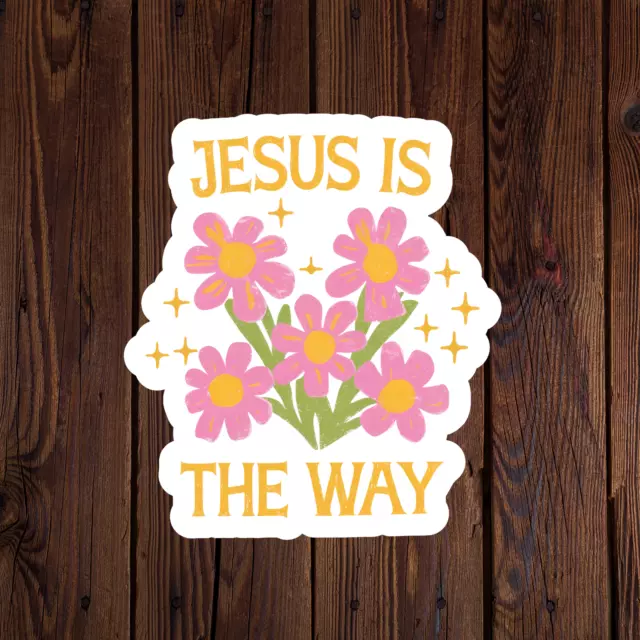 Boho Positivity Sticker Hippie Jesus Is The Way Christian God Sticker ...