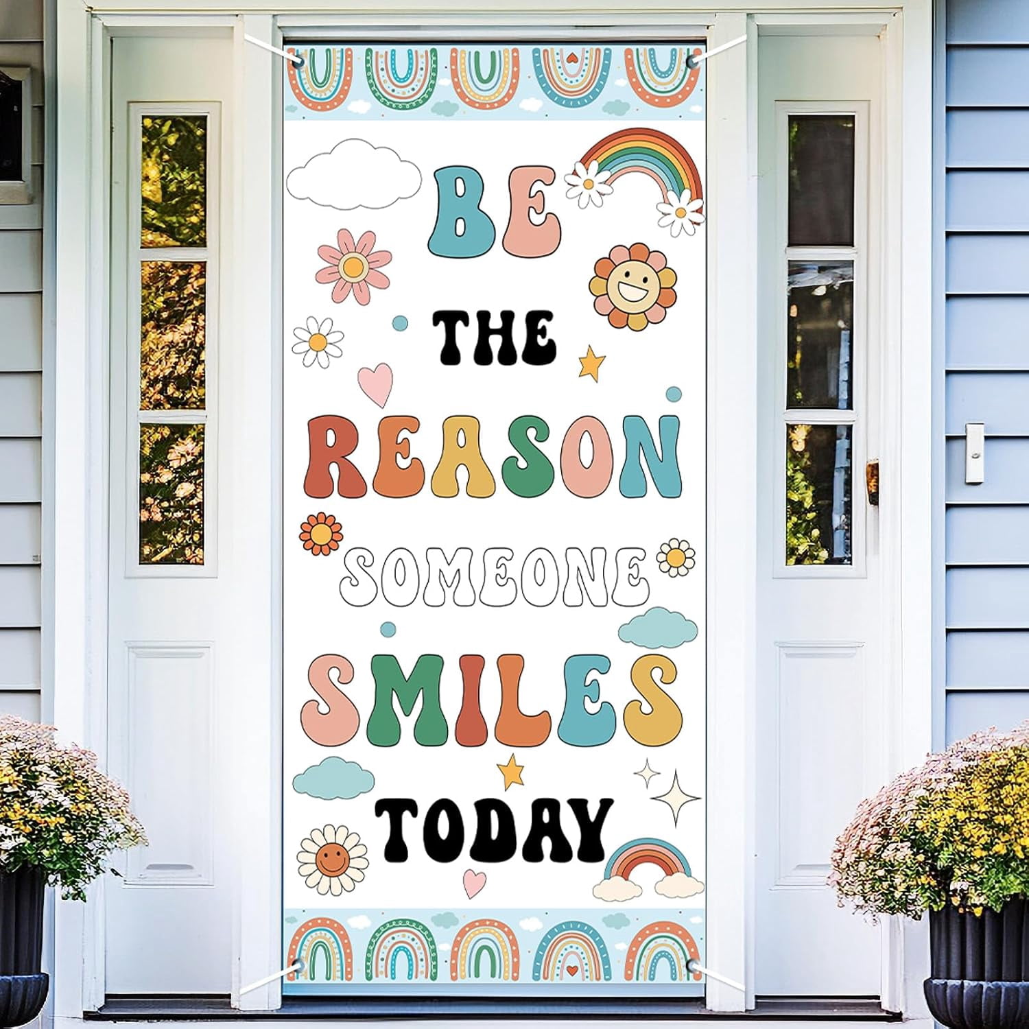 Boho Rainbow Classroom By Cover Decoration Set Welcome Banner Wall By ...