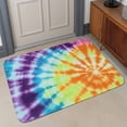 Boho Rainbow Front Door Mat Indoor Entrance, Abstract Gradient Orange ...