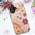 Boho Rainbow Heart Flowers Phone Case iPhone 17 11 12 13 14 15 17 Pro ...