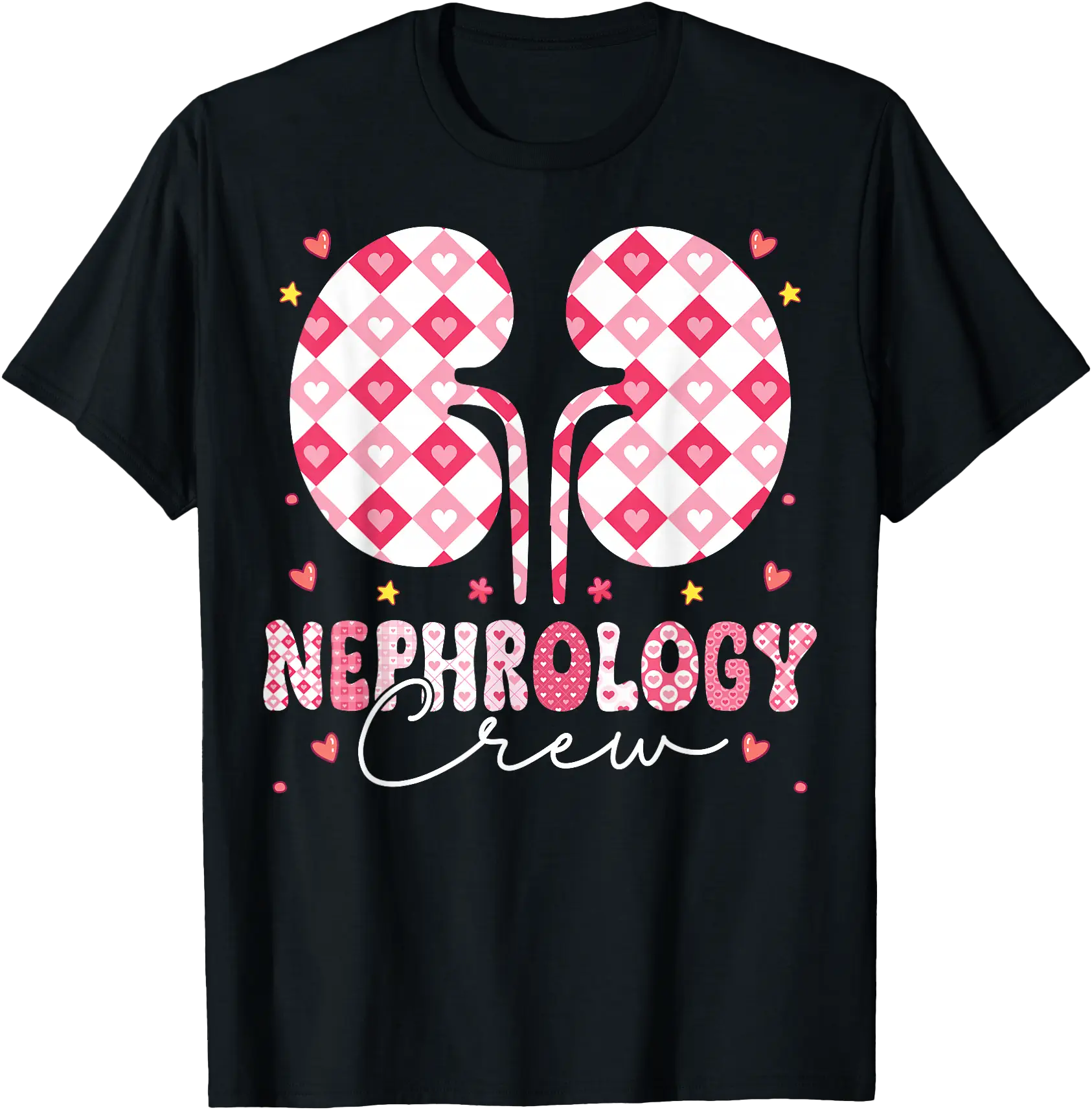 Boho Rainbow Kidney Dialysis Nephrology Crew T-Shirt for Healthcare ...