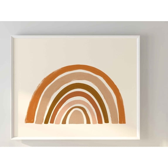 Boho Rainbow Poster Wall Art Decor Classroom For Nursery S Room Poster, Unframed Canvas Size ...