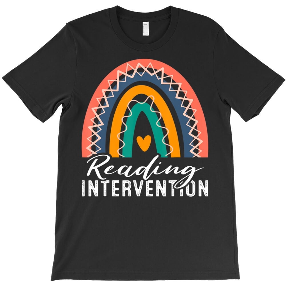 Boho Rainbow Reading Intervention Teacher Funny Back To School Gift ...