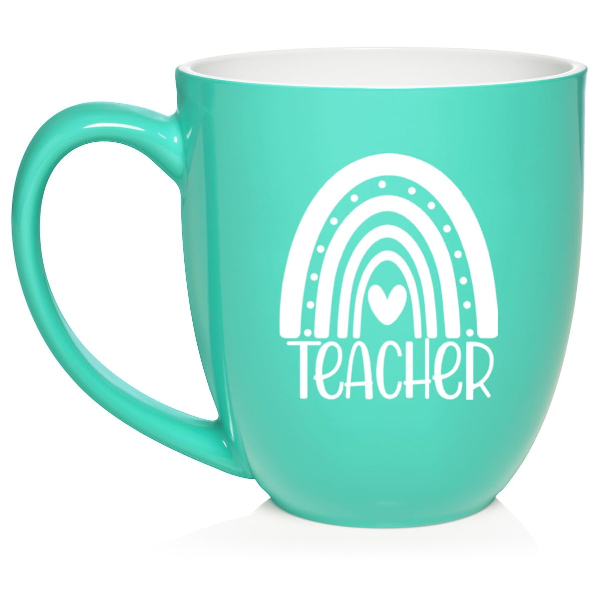 Boho Rainbow Teacher Ceramic Coffee Mug Tea Cup Gift for Her, Friend ...