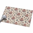 Boho Red Floral Entryway Rug 2x3ft Washable Non Slip Bathroom Rug Low ...
