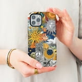 Boho Retro Collage Phone Case Cute Hippie Look iPhone 17 11 12 13 14 15 ...
