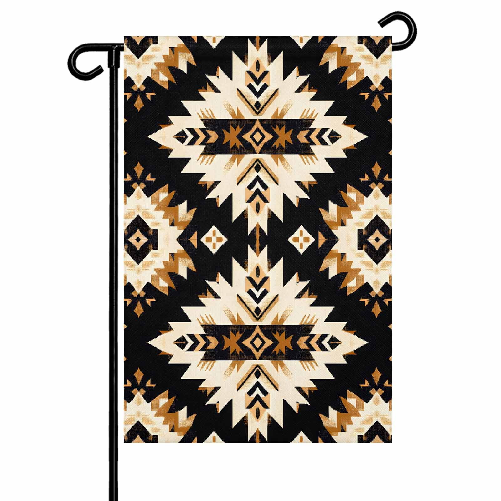Boho Retro Garden Flags for Outside Ethnic Tribal Floral Pattern Double ...
