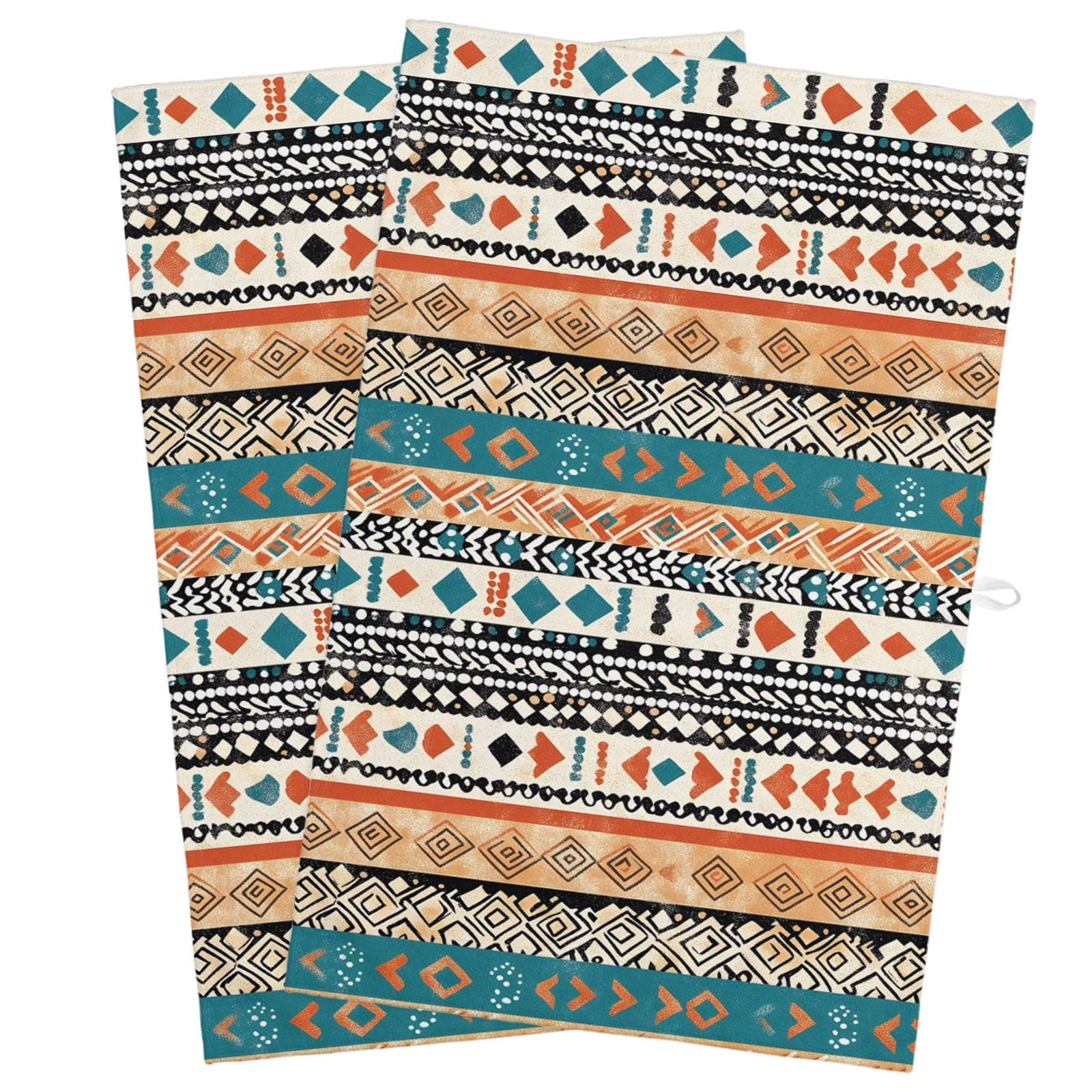 Boho Retro Kitchen Towels, Absorbent Microfiber Kitchen Dish Hand Tea ...