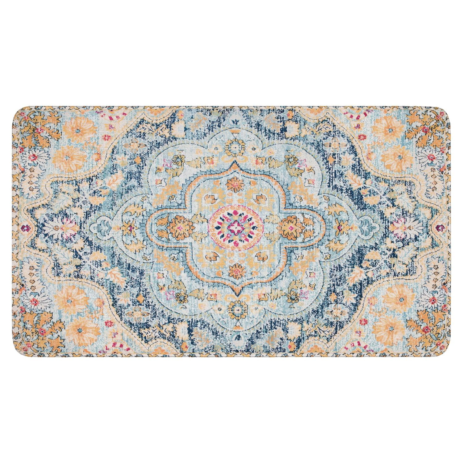 Boho Retro Light Orange Carpet Door Mat 30 X 17 Inch Welcome Doormat ...
