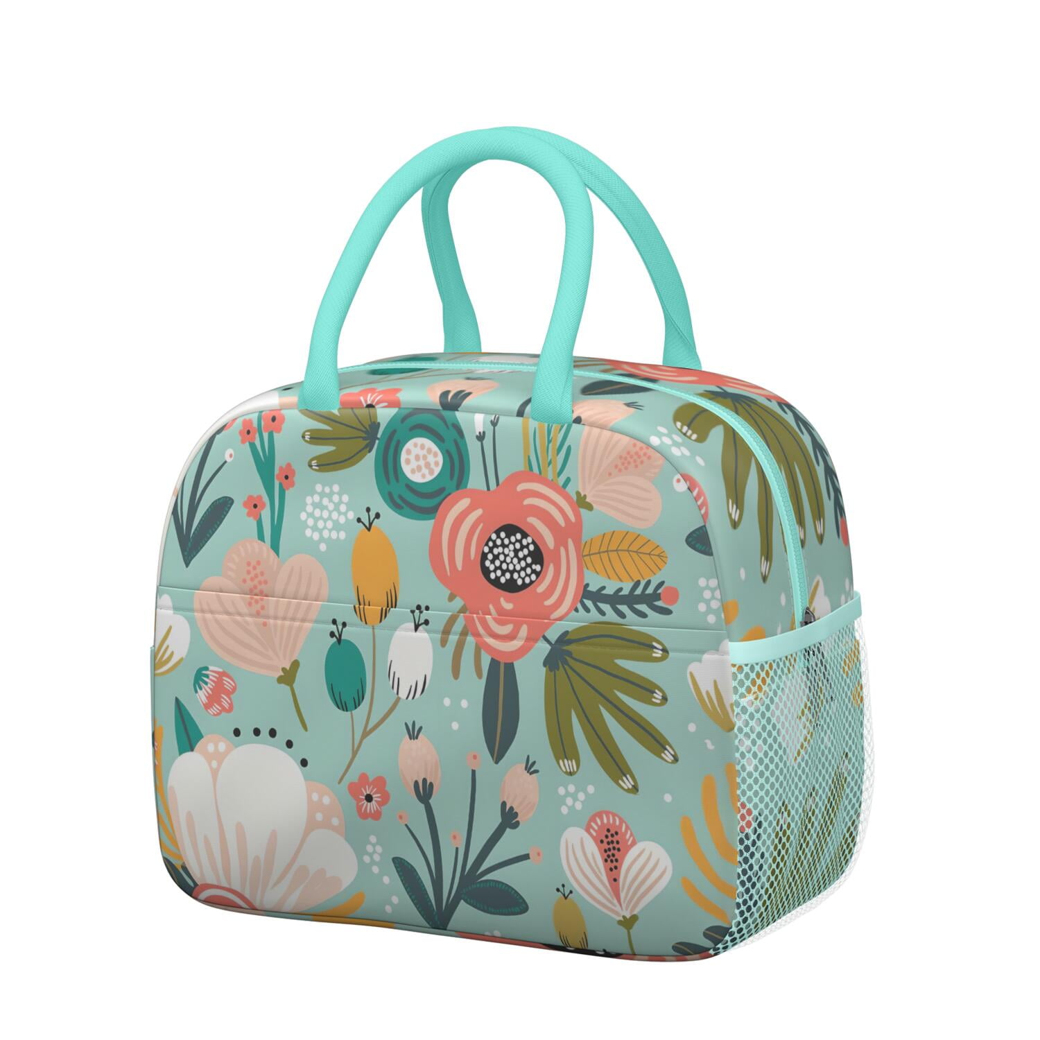 Boho Retro Lunch Bag Women, Artistic Thermal Insulated Tote for Healthy ...