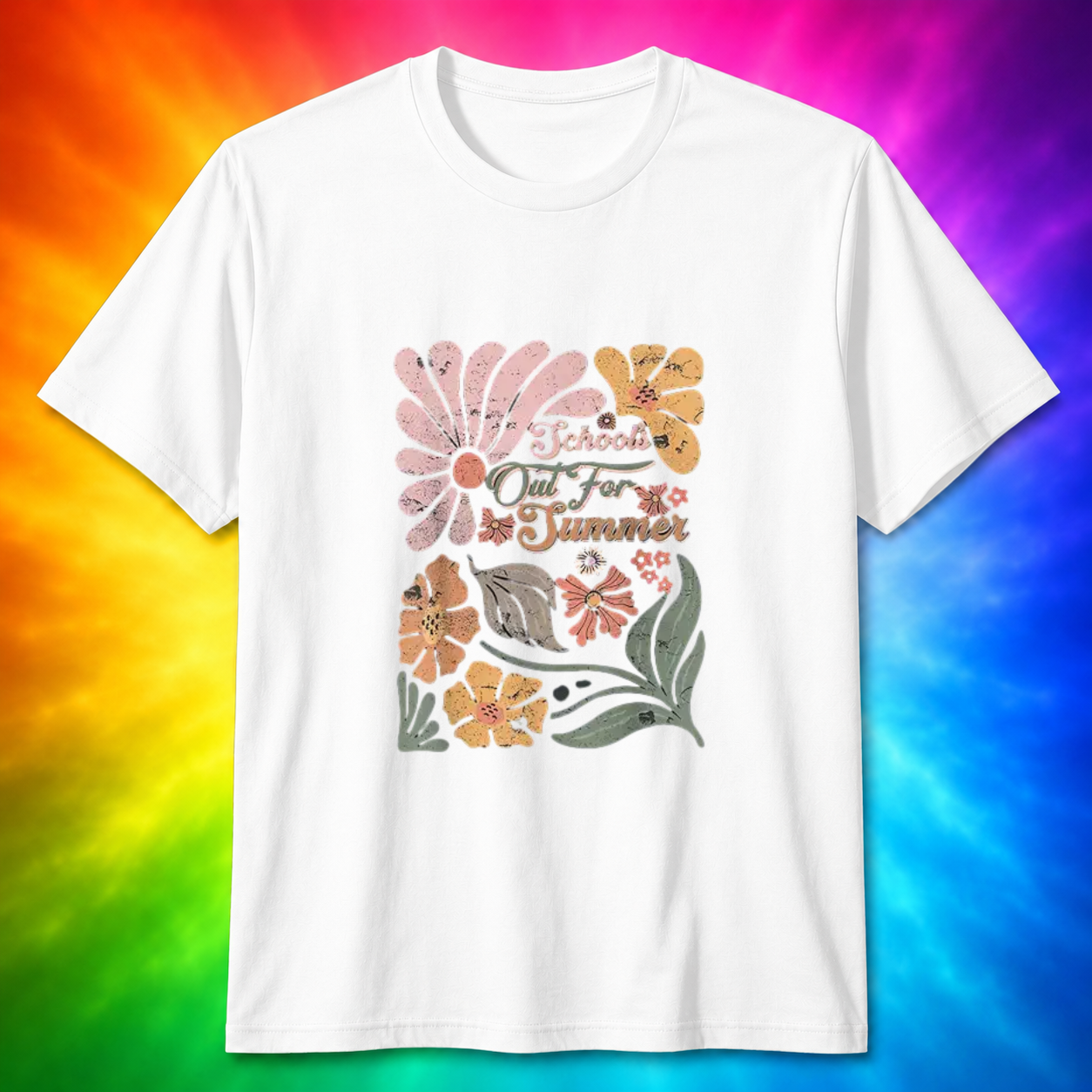 Boho Retro Teacher School Out For Summer Break Educator Unisex T-shirt ...