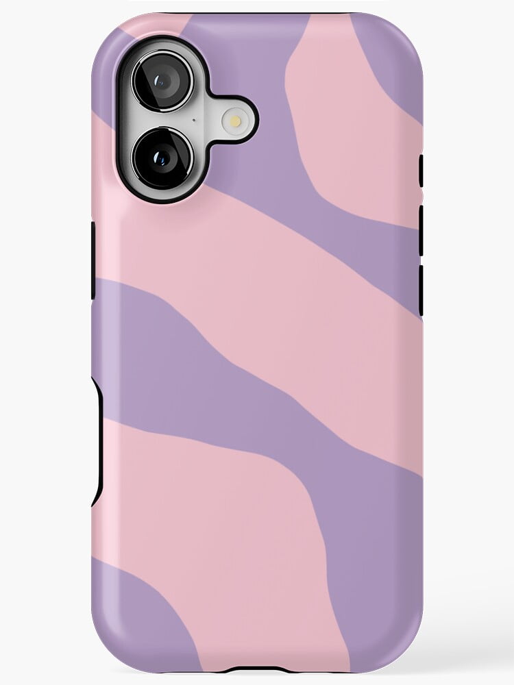 Boho Retro Vertical Abstract Groove iPhone Case 11 12 13 14 15 16 17 ...