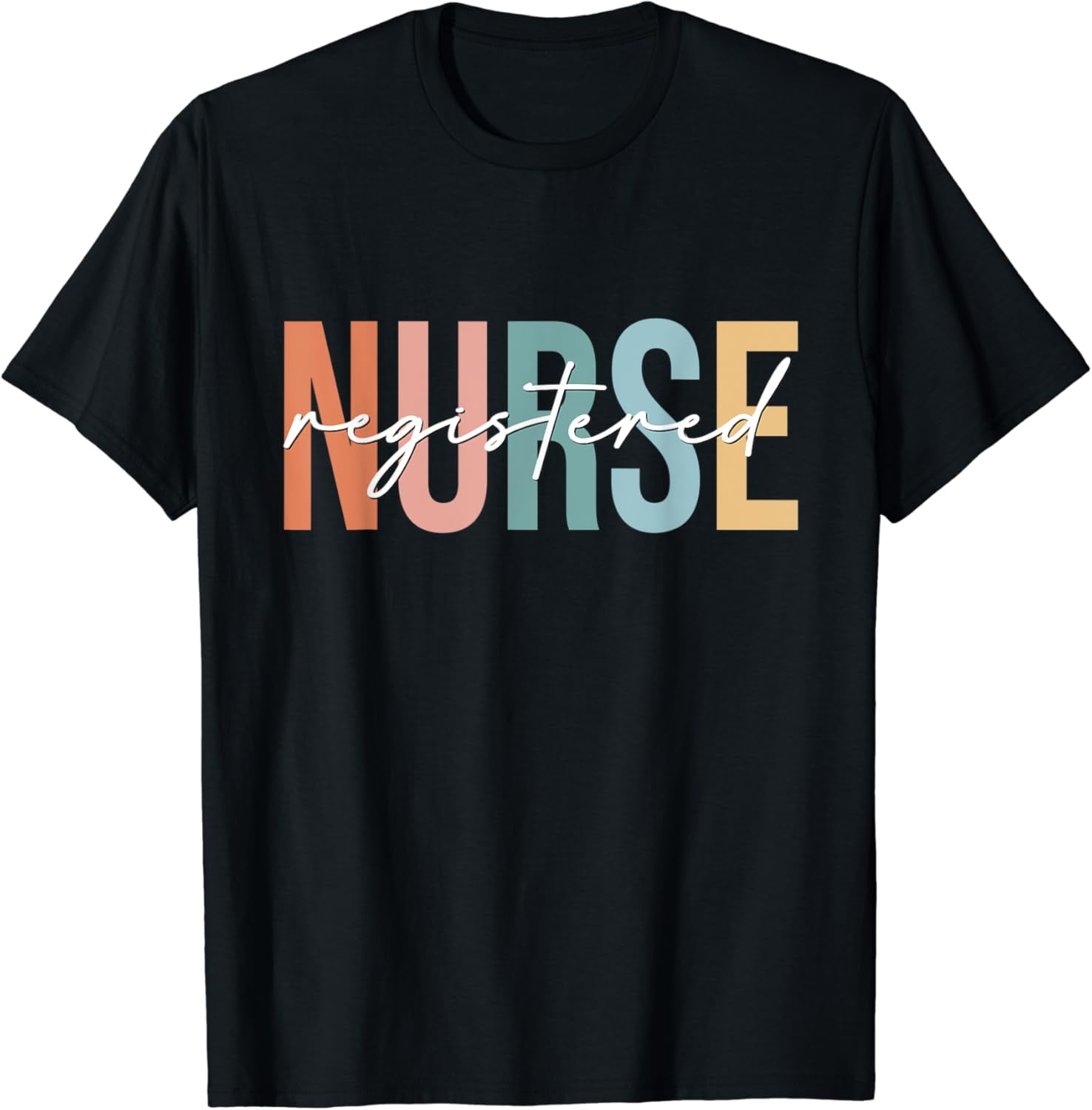 Boho Retro Vintage Registered Nurse Stethoscope Nursing T Shirt ...