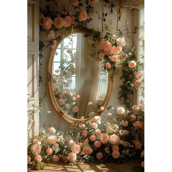 Boho Room r Floral Adult Birthday Wedding Maternity Portrait r Backdrop ...