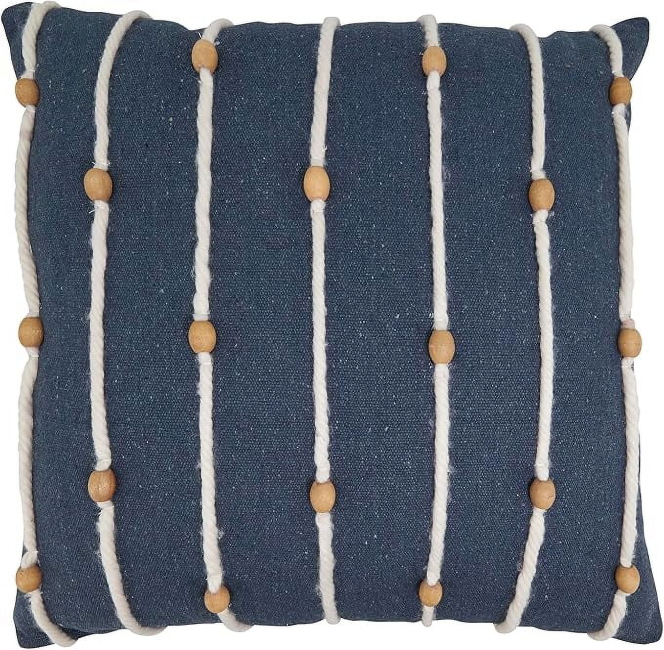 Boho Rope and Bead Down Filled Pillow - Walmart.com