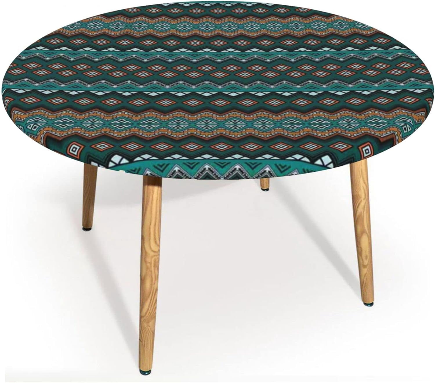 Boho Round Tablecloth,Indoor Kitchen Dinning Room or Outdoor,Waterproof ...