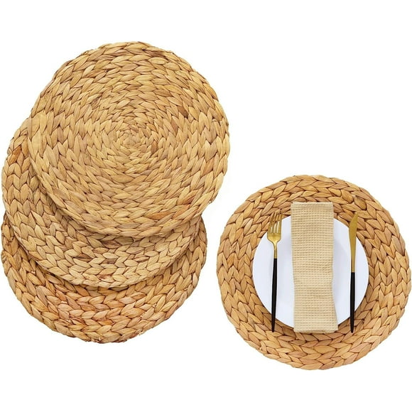 Round Straw Placemats