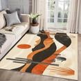 Boho Rugs for Bedroom Cactus Area Rug , Western Desert Sunset Rugs for ...
