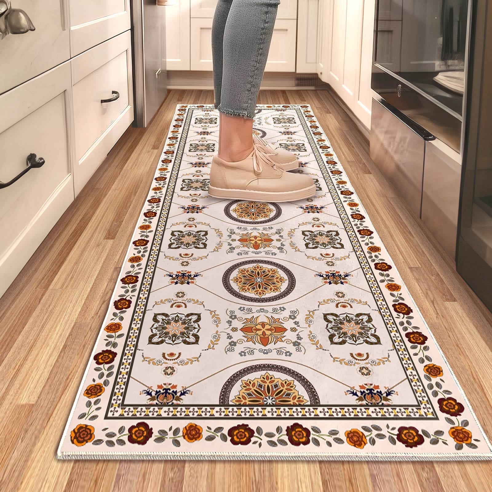 Boho Runner Rug 2*6 ft, Washable Rugs, Hallway Runner Rugs, Kitchen ...