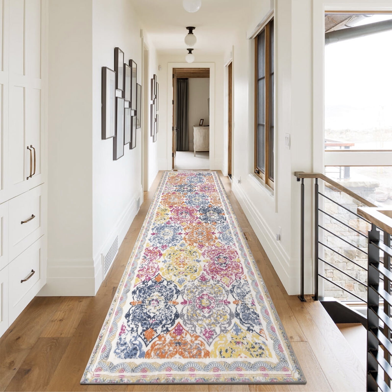 Boho Runner Rug, Non Slip Washable Shaggy Soft Carpet Area Rug for ...