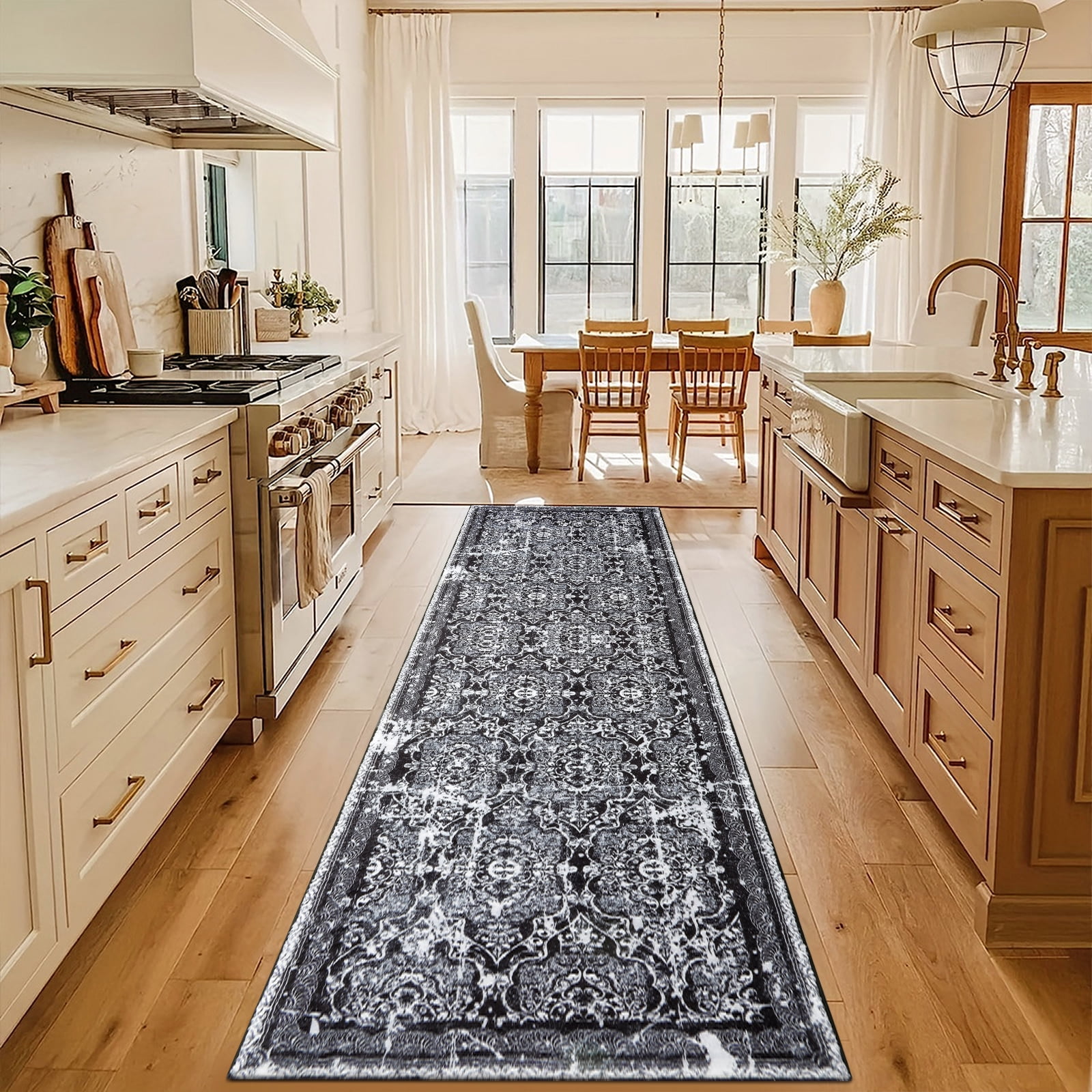 Boho Runner Rug, Non Slip Washable Shaggy Soft Carpet Area Rug for ...