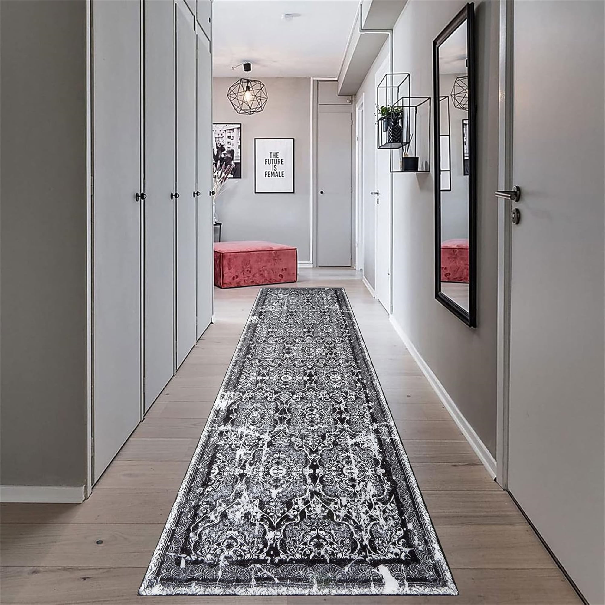 Boho Runner Rug, Non Slip Washable Shaggy Soft Carpet Area Rug for ...