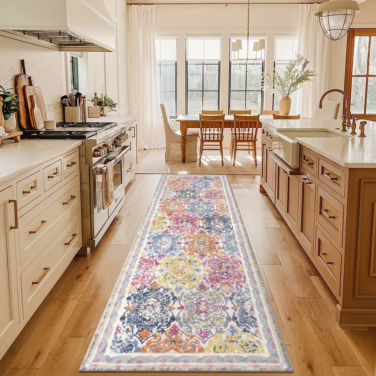 Boho Runner Rug, Non Slip Washable Shaggy Soft Carpet Area Rug for ...