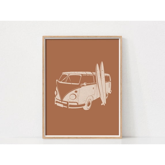 Boho Rv Poster Surf Travel Wall Art Beach Lovernomad House Poster ...