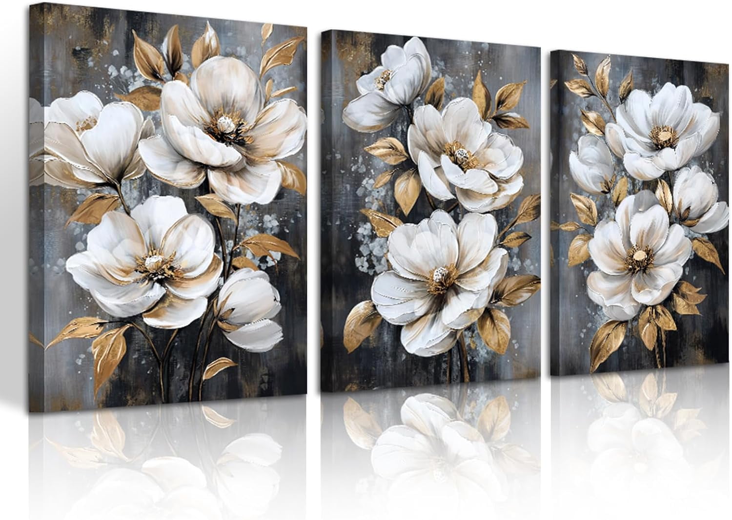 Boho Sage Green Canvas Wall Art Set of 3, Framed Minimalist Aesthetic ...