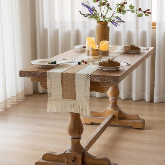 Boho Sage Green Table Runner for Summer Home Décor 12x72 Inches ...