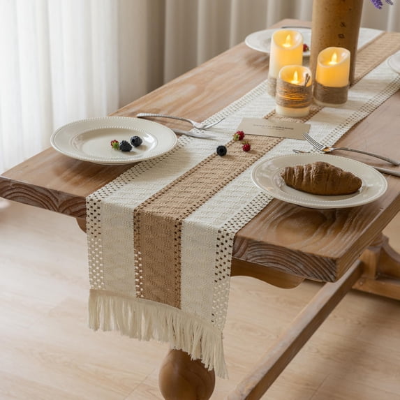 Boho Sage Green Table Runner for Summer Home Décor 12x72 Inches ...
