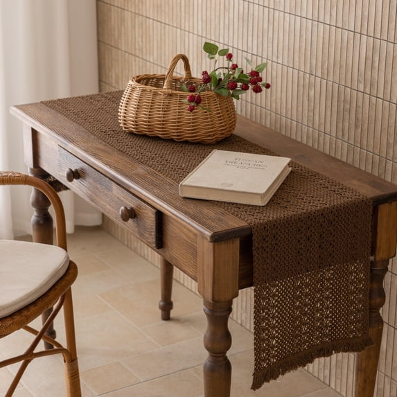 Boho Sage Green Table Runner for Summer Home Décor 12x72 Inches ...