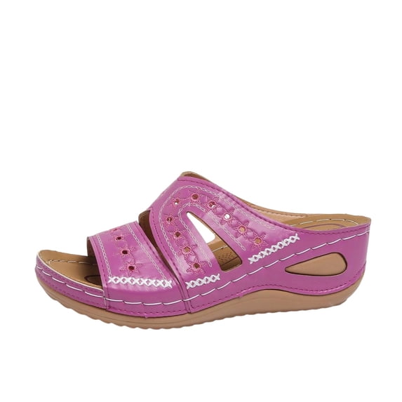 Boho Sandals for Women 2026 Comfortable Arch Support Wedge Walking ...