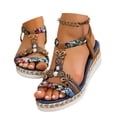 Boho Sandals for Women Summer Cool Sandals Shoes with Ankle Bracelets ...
