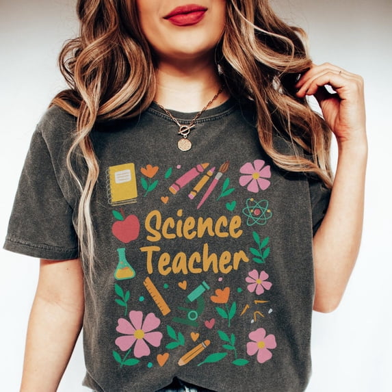 Boho Science Teacher Shirt, Science Teacher, Science Teacher T-Shirt ...