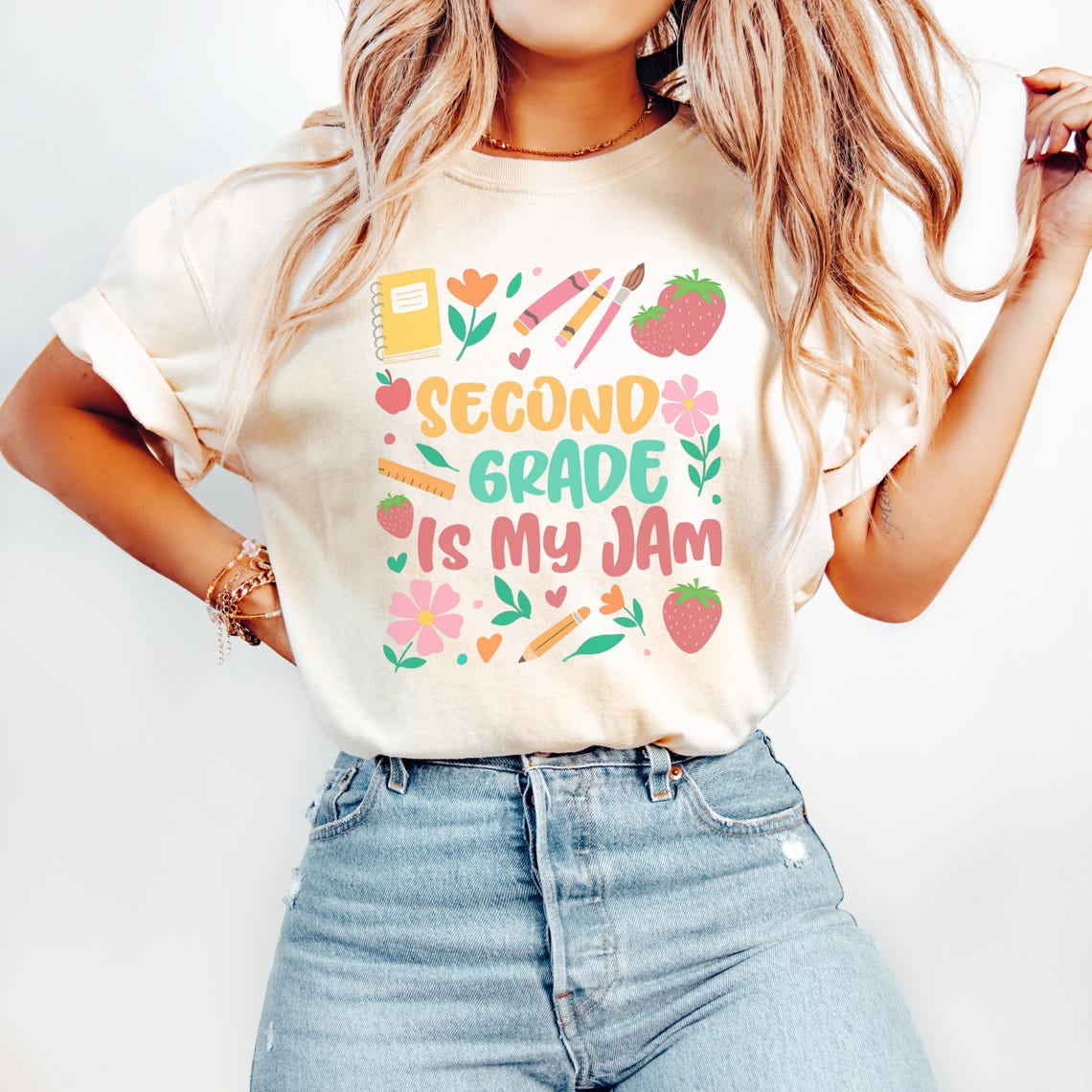 Boho Second Grade Teacher Shirt, 2Nd Grade Teacher, Back To School ...