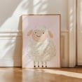 Boho Sheep Nursery Whimsical Animal Poster Unframed Paper Print ...