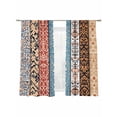 Boho Sheer Curtains 63 inches Long, Retro Ethnic Light Filtering Sheer ...