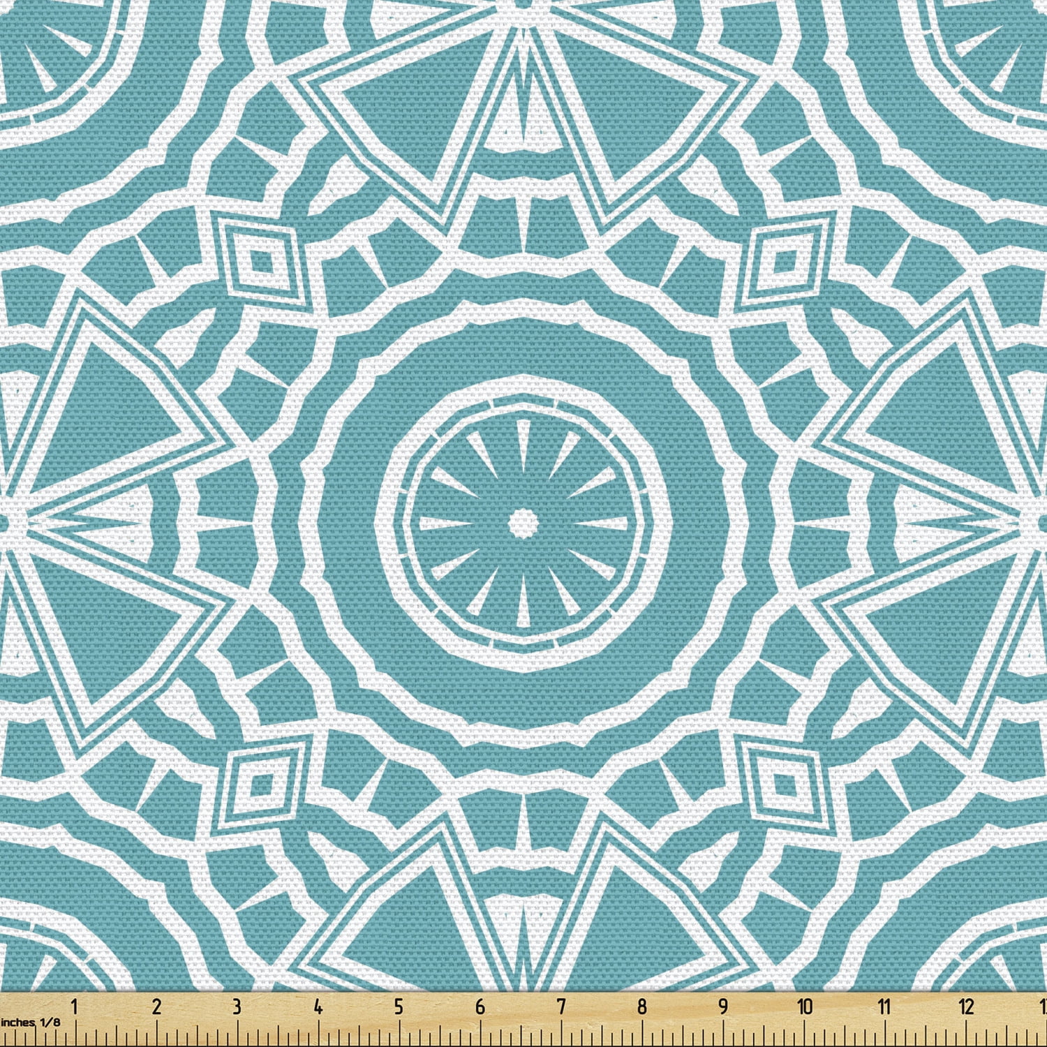 Ambesonne Boho Fabric by the Yard Upholstery, Modern Mandala Effect ...